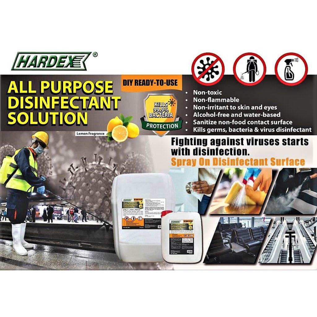 DISINFECTANT SOLUTION [BRAND: HARDEX] - W-Standard Malaysia